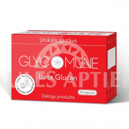 GLYCOMUNE Beta Glucan kapsulas N30 | Jūsu uzticamā E-SAULESAPTIEKA.LV