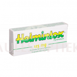 HELMINTOX 125mg apvalkotās tabletes, N6 | Jūsu uzticamā E-SAULESAPTIEKA.LV